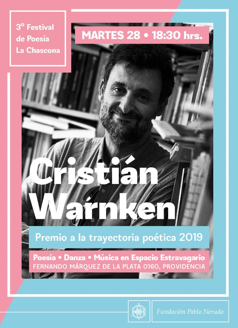 Cristián Warnken recibe el Premio a la trayectoria poética 2019